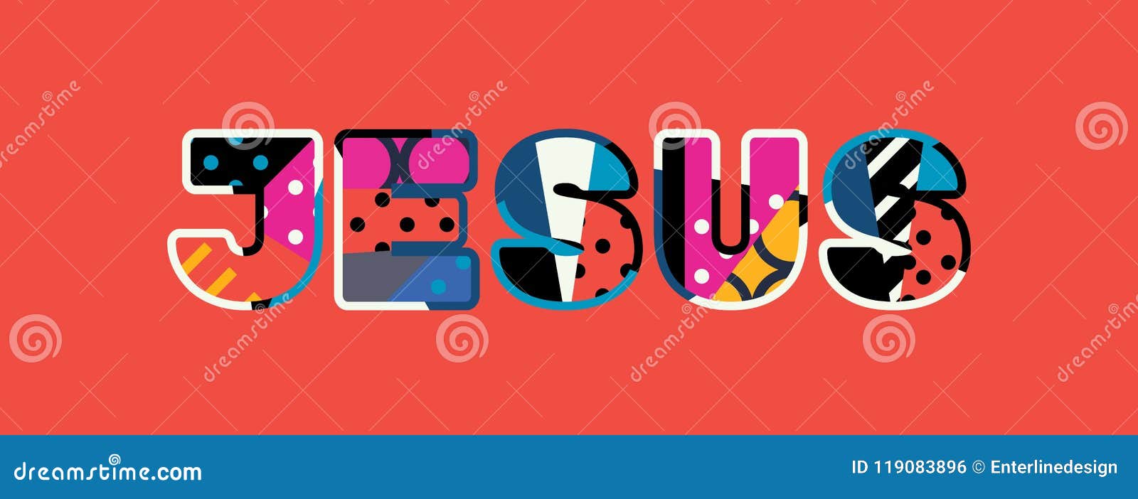 Jesus Concept Word Art Illustration Ilustração do Vetor - Ilustração de ...