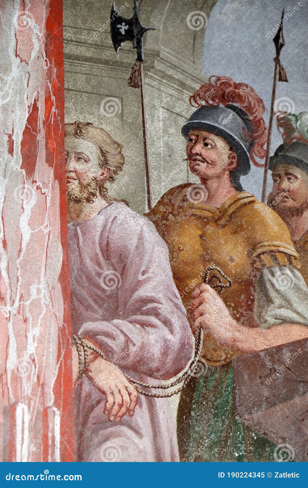 Jesus Condemned To Death, Fresco on the Ceiling of the St John the ... Jesus Condemned To Death, Fresco on the Ceiling of the St John the ...