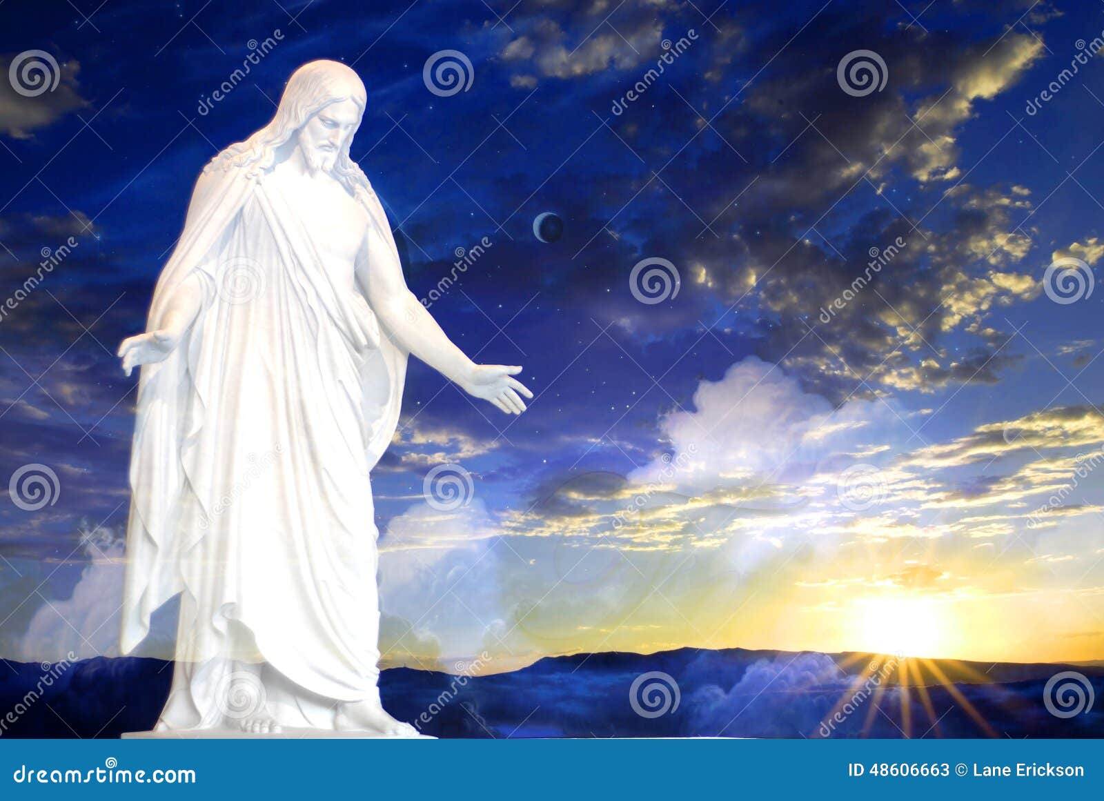 Jesus at Creation of World stock image. Image of inspirational - 48606663