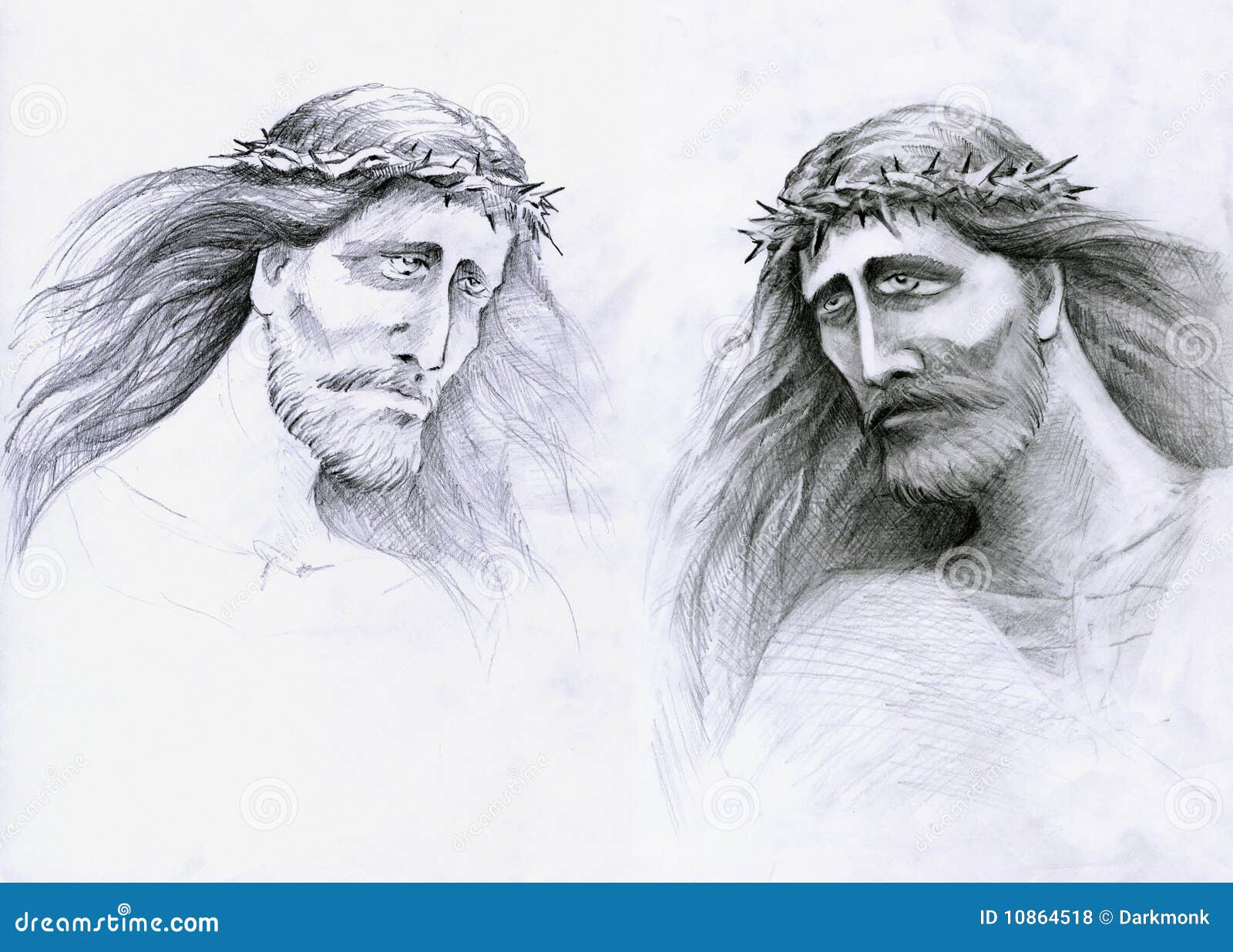 Jesus Cristo Triste A Poupança Ilustração Stock - Ilustração de mystic ...