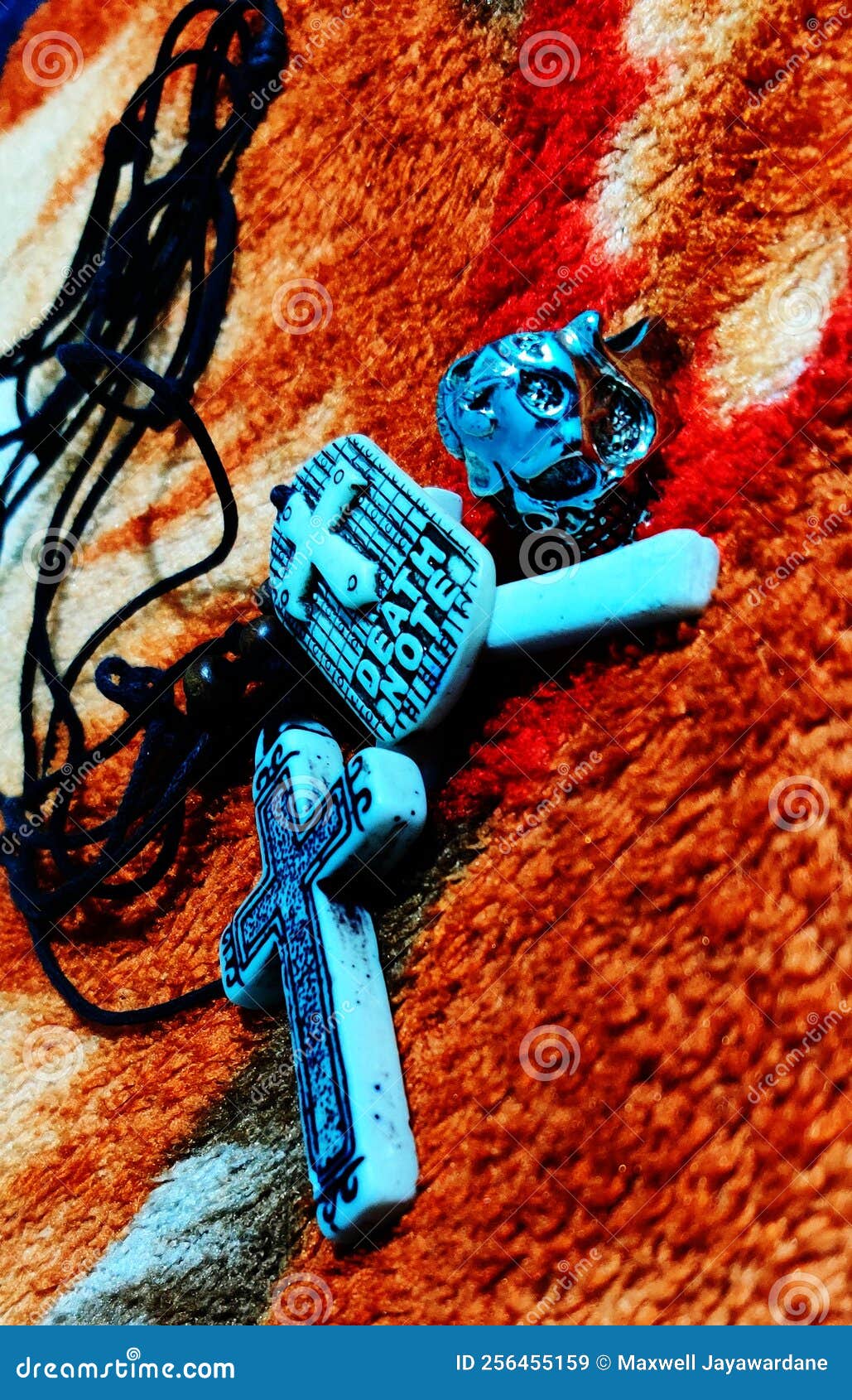 Jesus Cross Death Note Skull Ring Love Stock Image - Image of skull ...