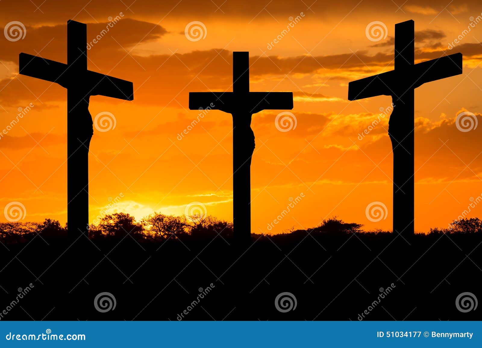 Jesus and crosses stock image. Image of jesus, passion - 51034177
