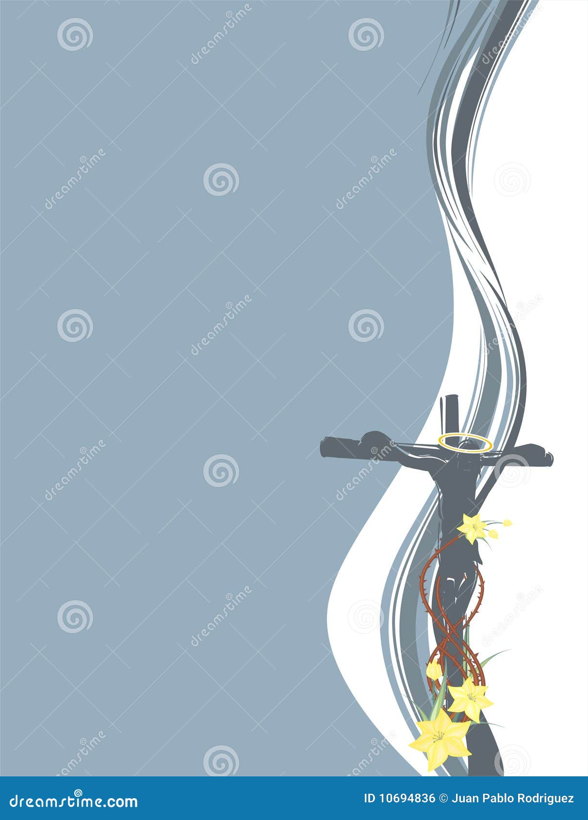 Jesus Crucifiction Cartoon Vector | CartoonDealer.com #10694813