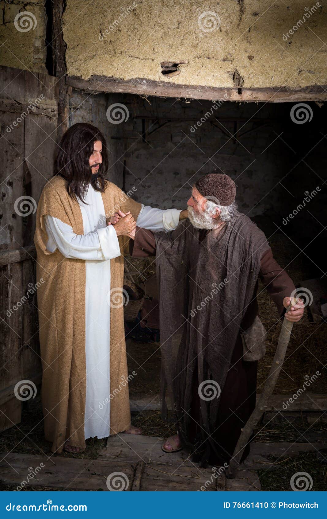 Jesus Curing the Crippled Man Stock Photo - Image of cured, cripple ...