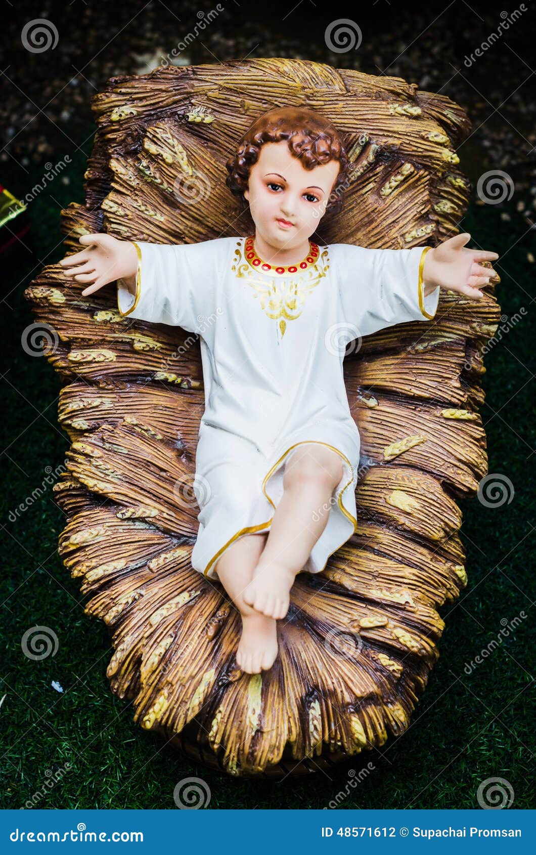 Jesus in de trog stock foto. Image of thailand, godsdienst - 48571612