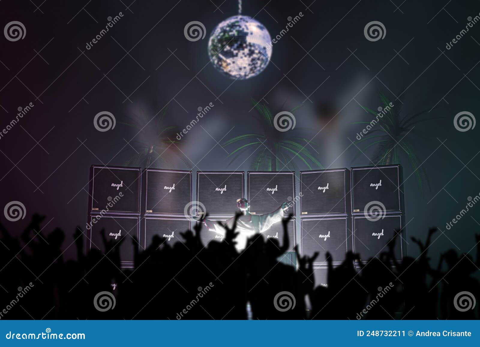 Jesus dj stock illustration. Illustration of people - 248732211