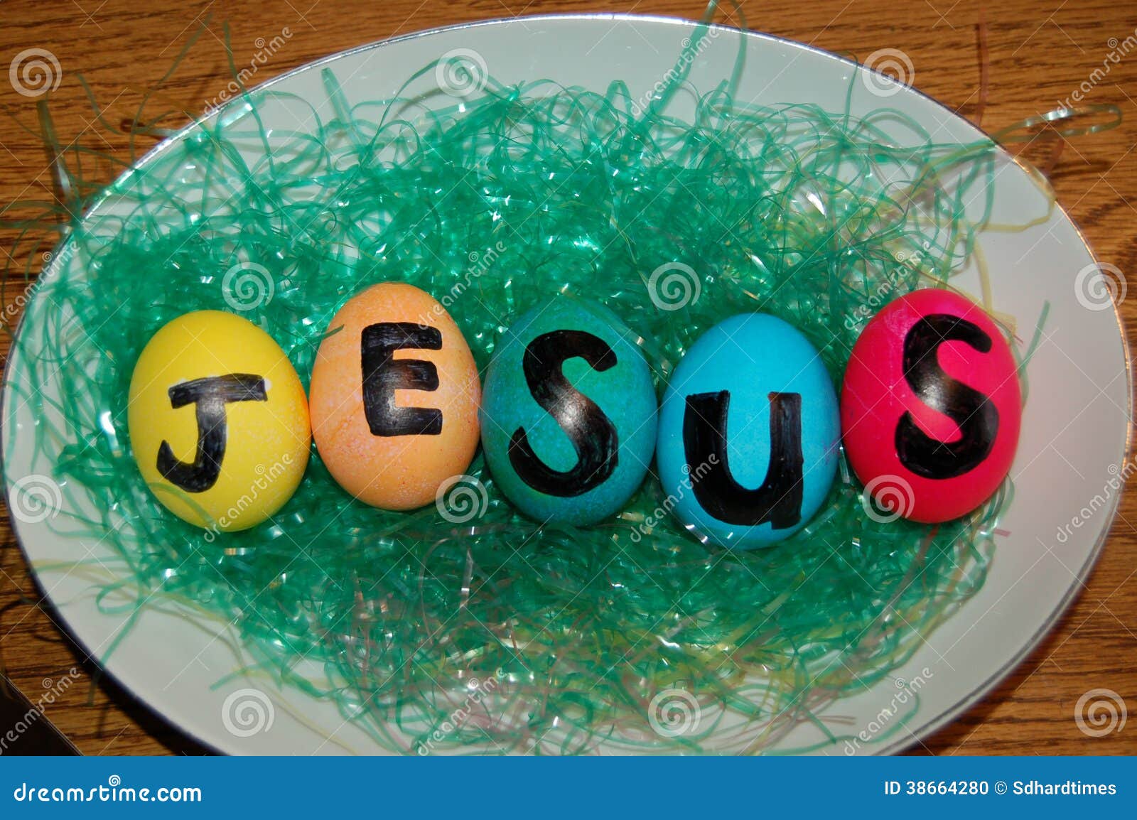Jesus Easter Eggs Royalty-Free Stock Image | CartoonDealer.com #38664280
