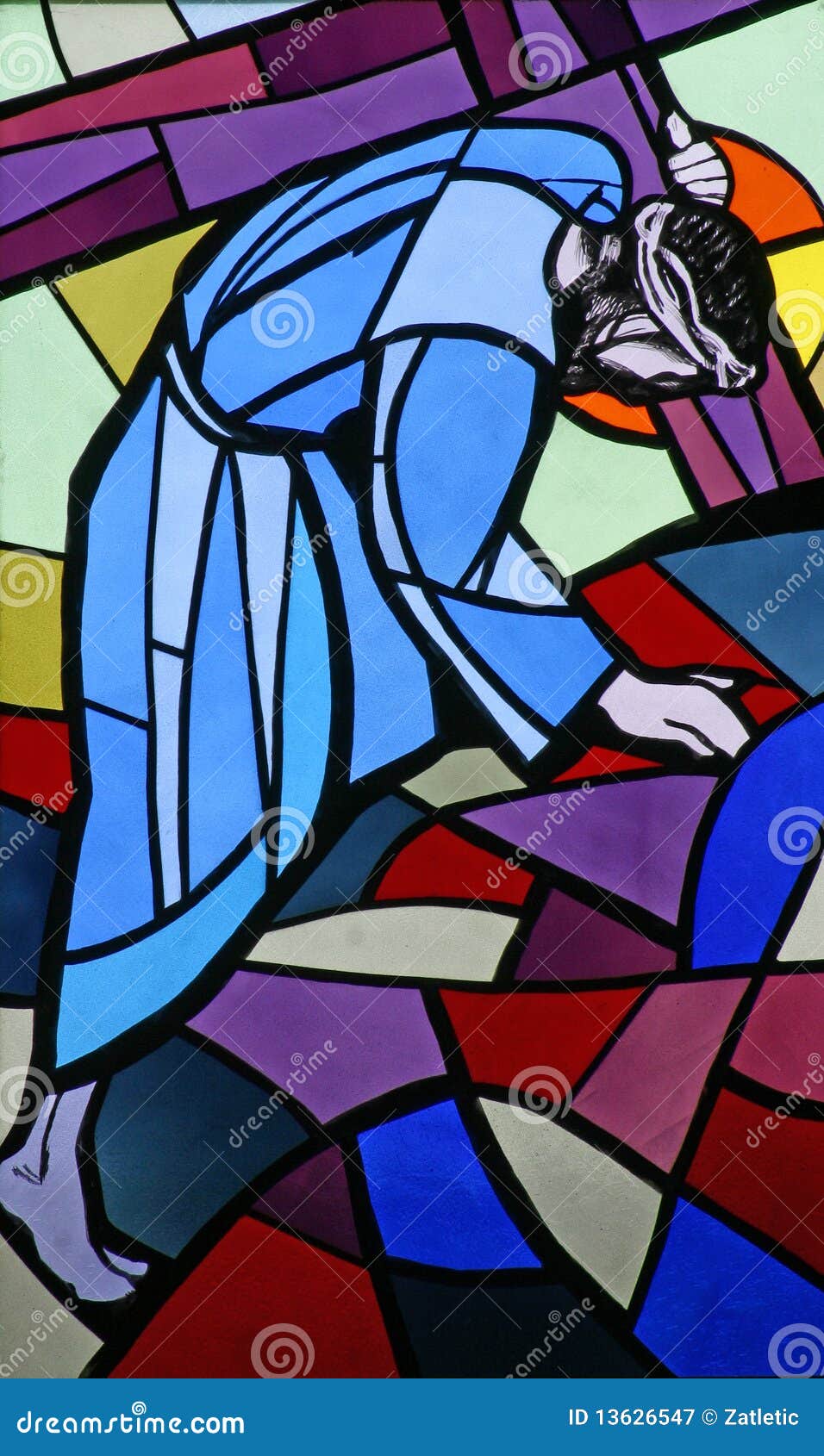 Jesus Falls the Second Time Stock Image - Image of dolorosa, christian ...
