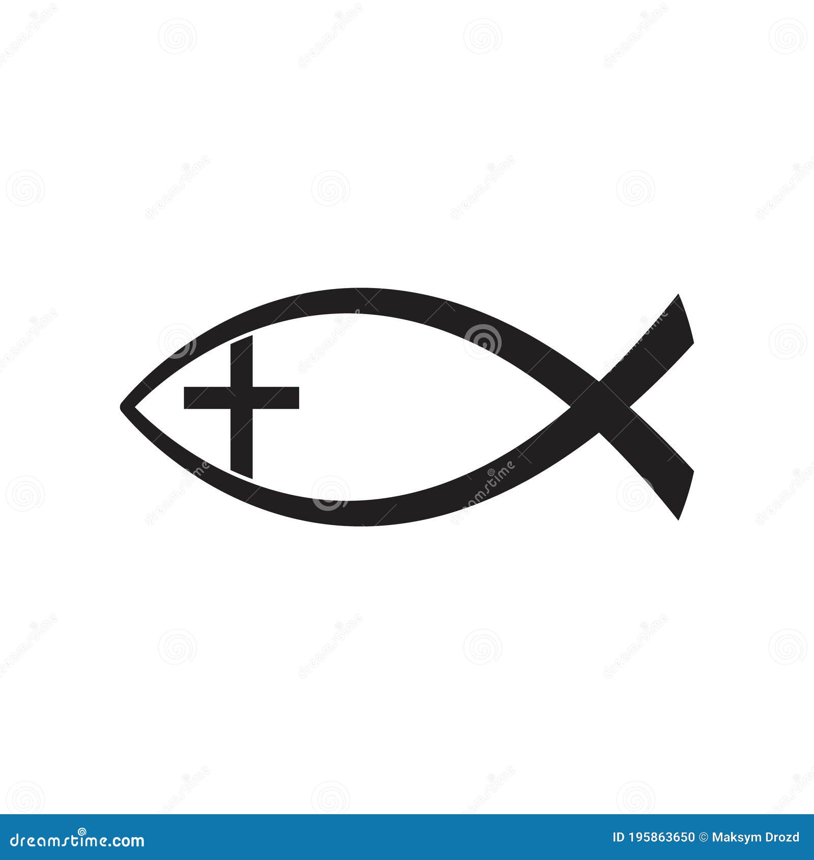 Jesus Fish Icon, Christian Ichthys Fish Symbol Stock Illustration ... Jesus Fish Icon, Christian Ichthys Fish Symbol Stock Illustration ...