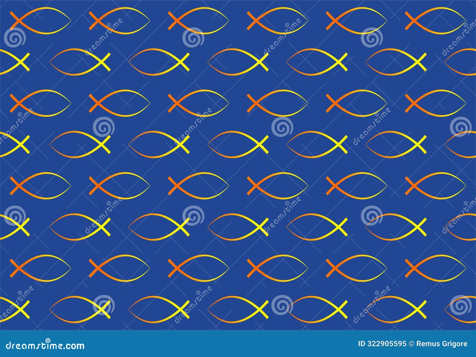 Jesus Fish Symbol Seamless Background - Cdr Format Stock Vector ...