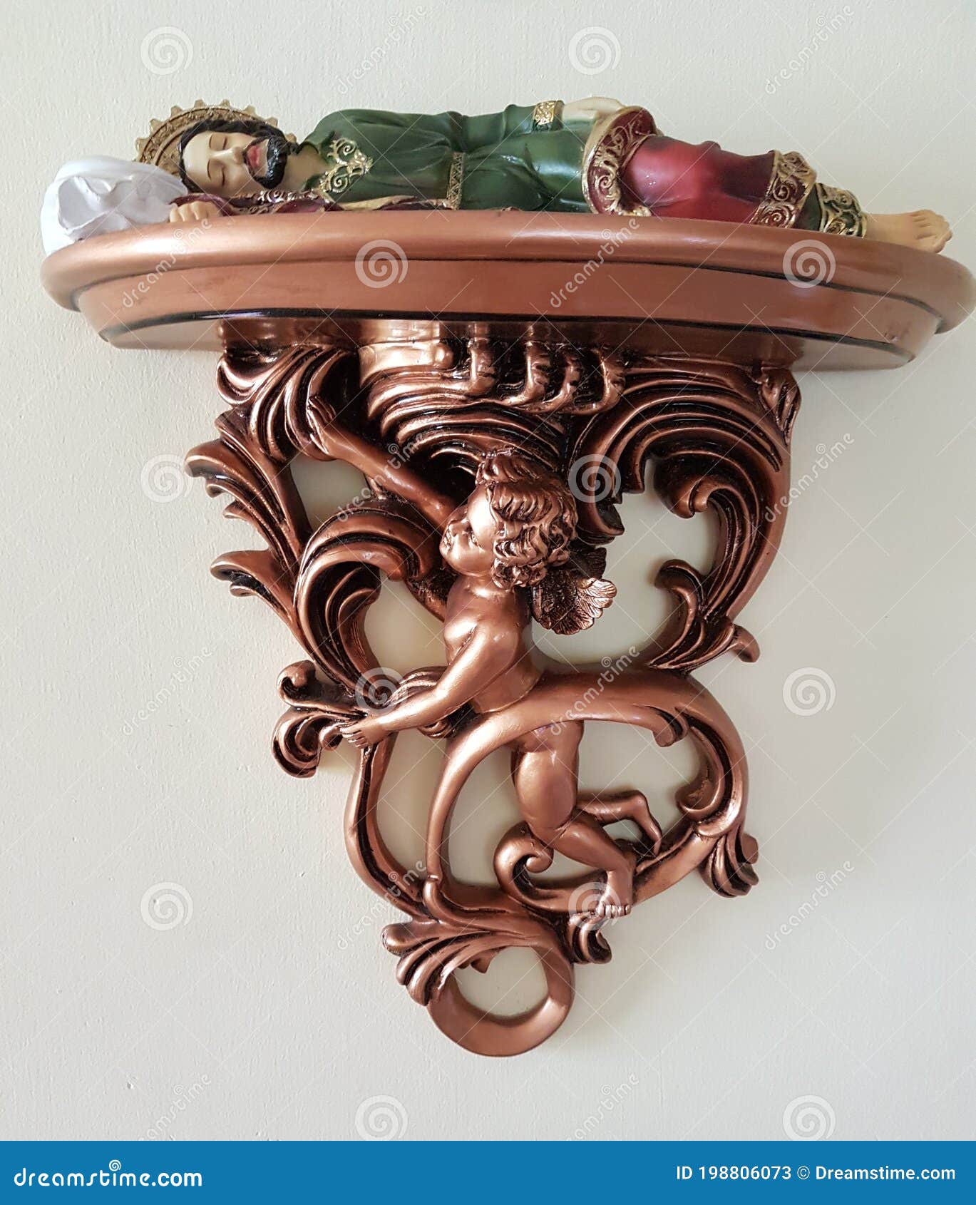 Jesus and Guardian Angel stock image. Image of protect - 198806073