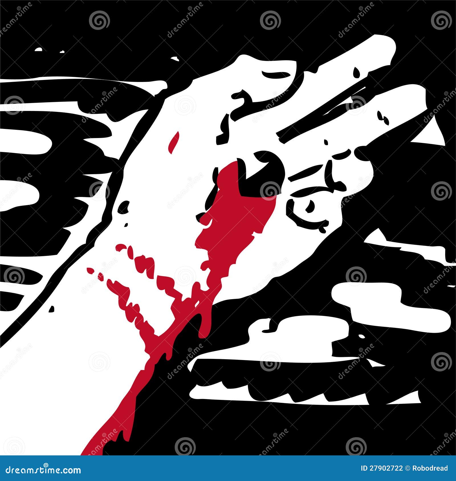 Hand Of Jesus Christ On The Cross Vector | CartoonDealer.com #39875188