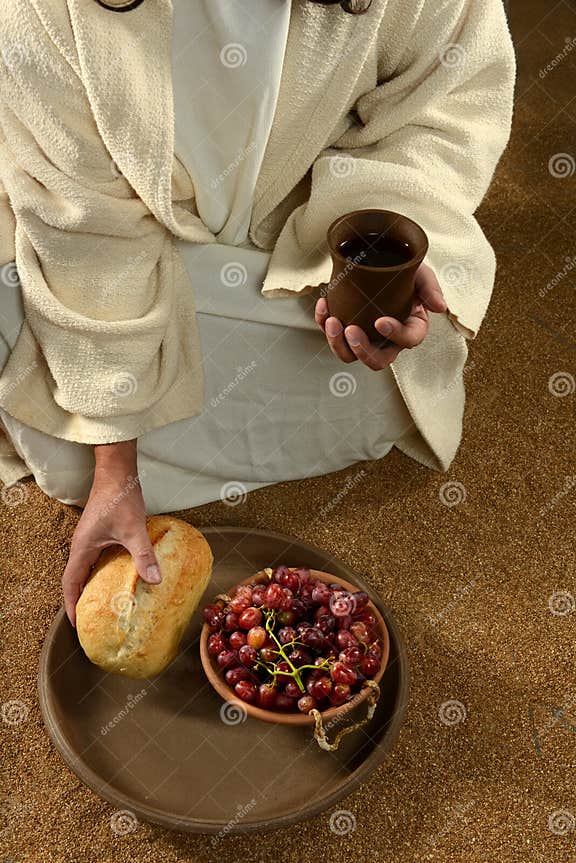 JEsus Hands Holding Communion Stock Image - Image of hands, christian ...