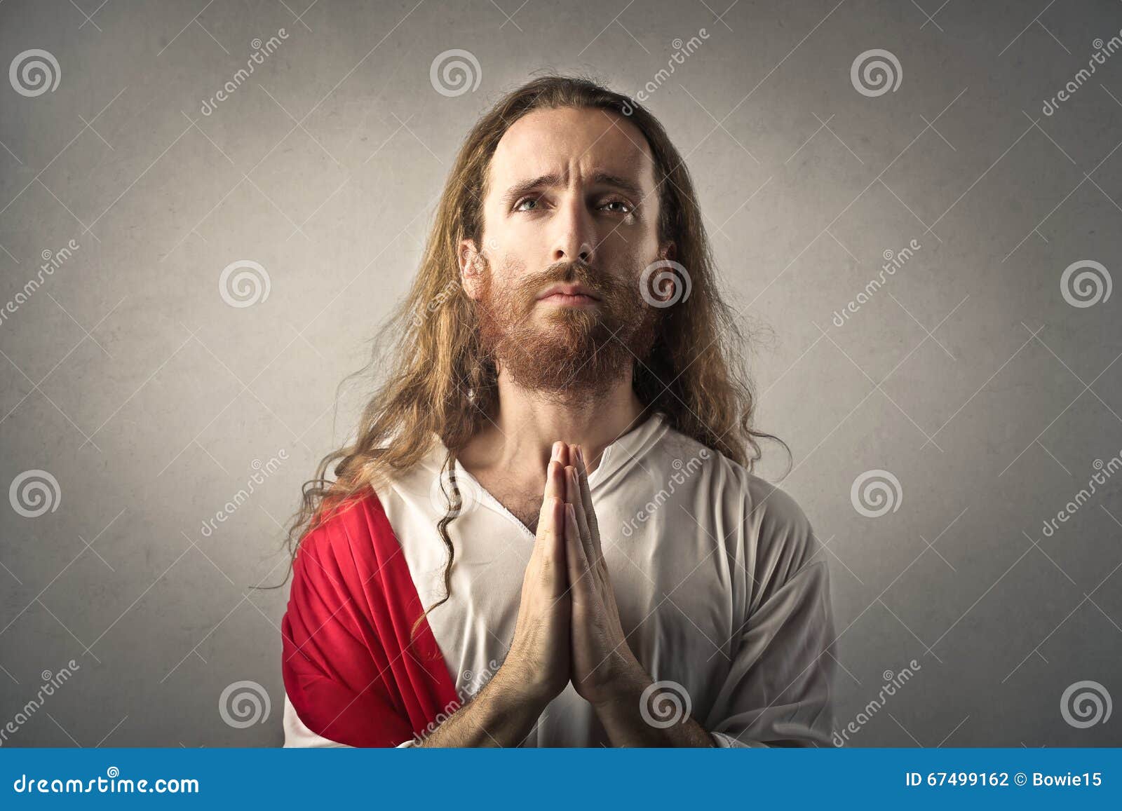 Jesus with hands praying stock photo. Image of solution - 67499162