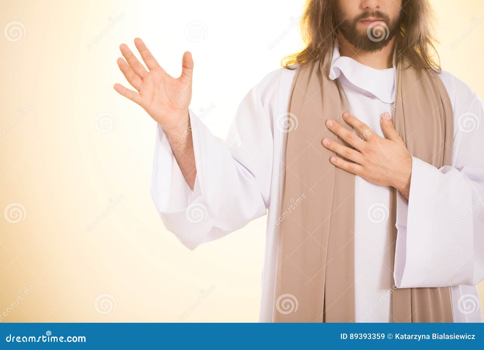 Jesus Holding Hand on Heart Stock Image - Image of illuminated, icon ...