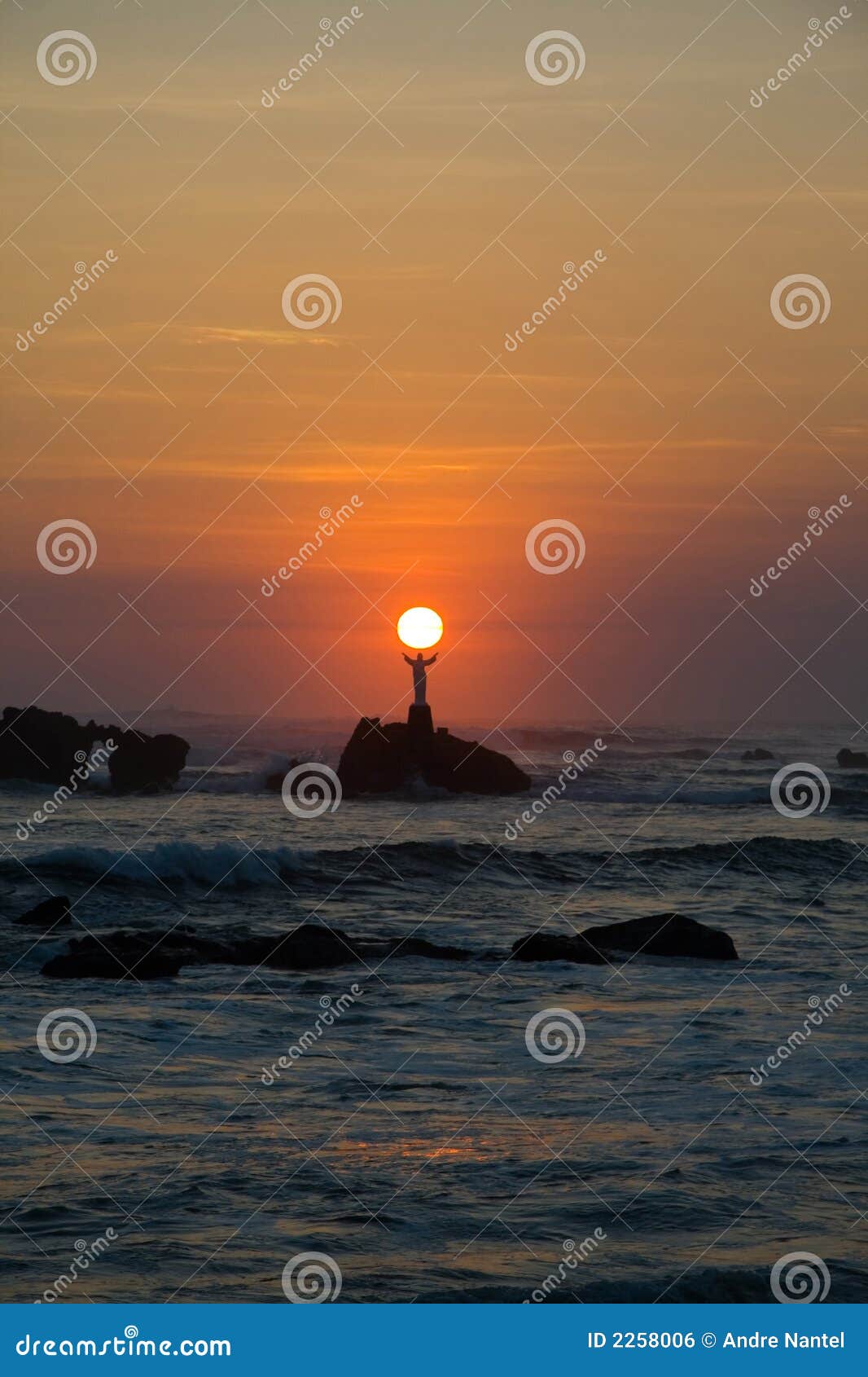 Jesus holding the sun stock photo. Image of religious - 2258006