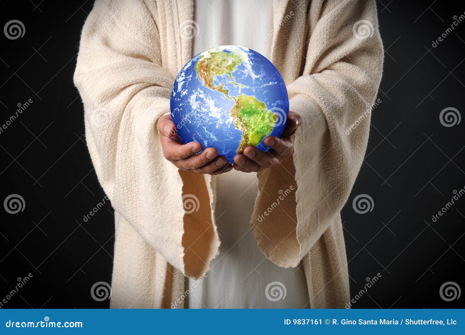 Jesus Holding World in His Hands Stock Image - Image of faith, holding ...