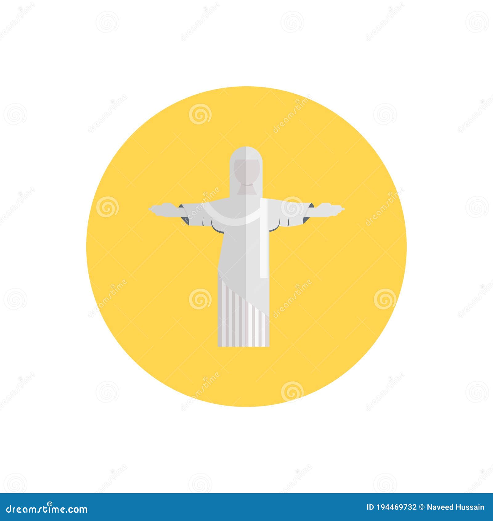 Jesus Vector Flat Color Icon Editorial Photography - Illustration of ...