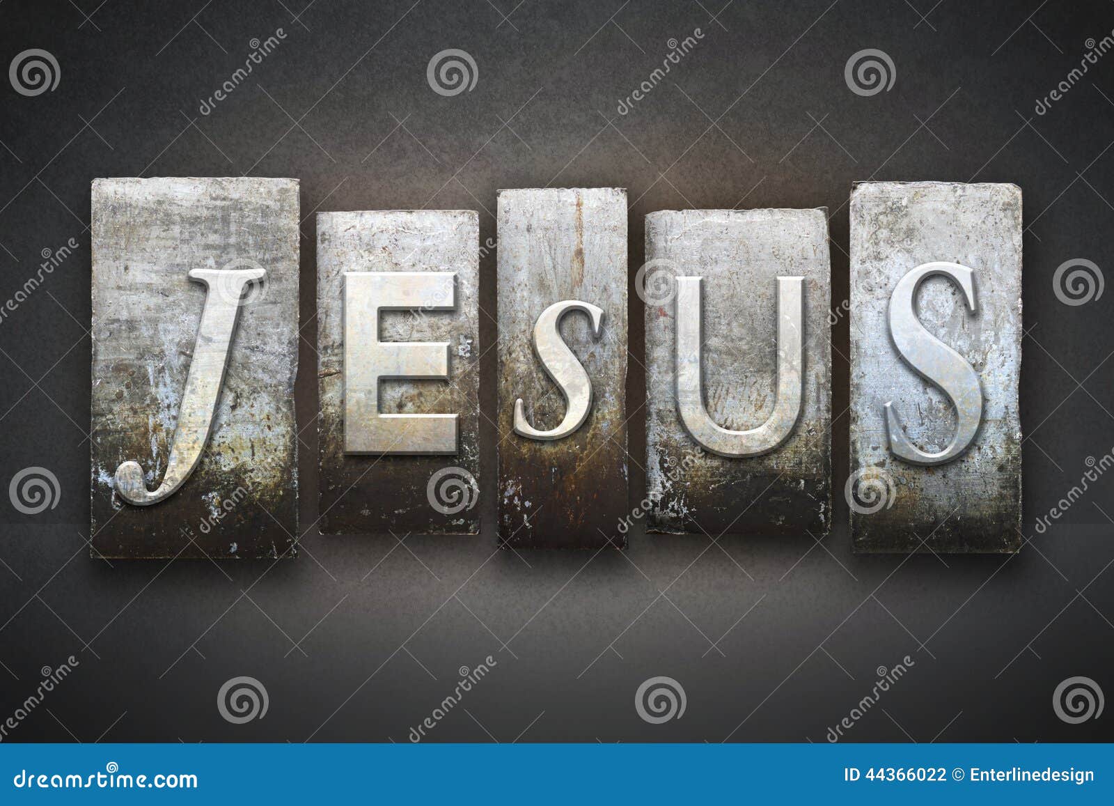 Jesus Letterpress stock photo. Image of supernatural - 44366022