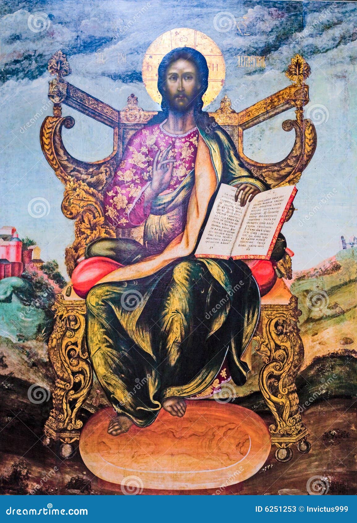 Jesus Is The Lord - Ancient Icon Stock Image - Image: 6251253