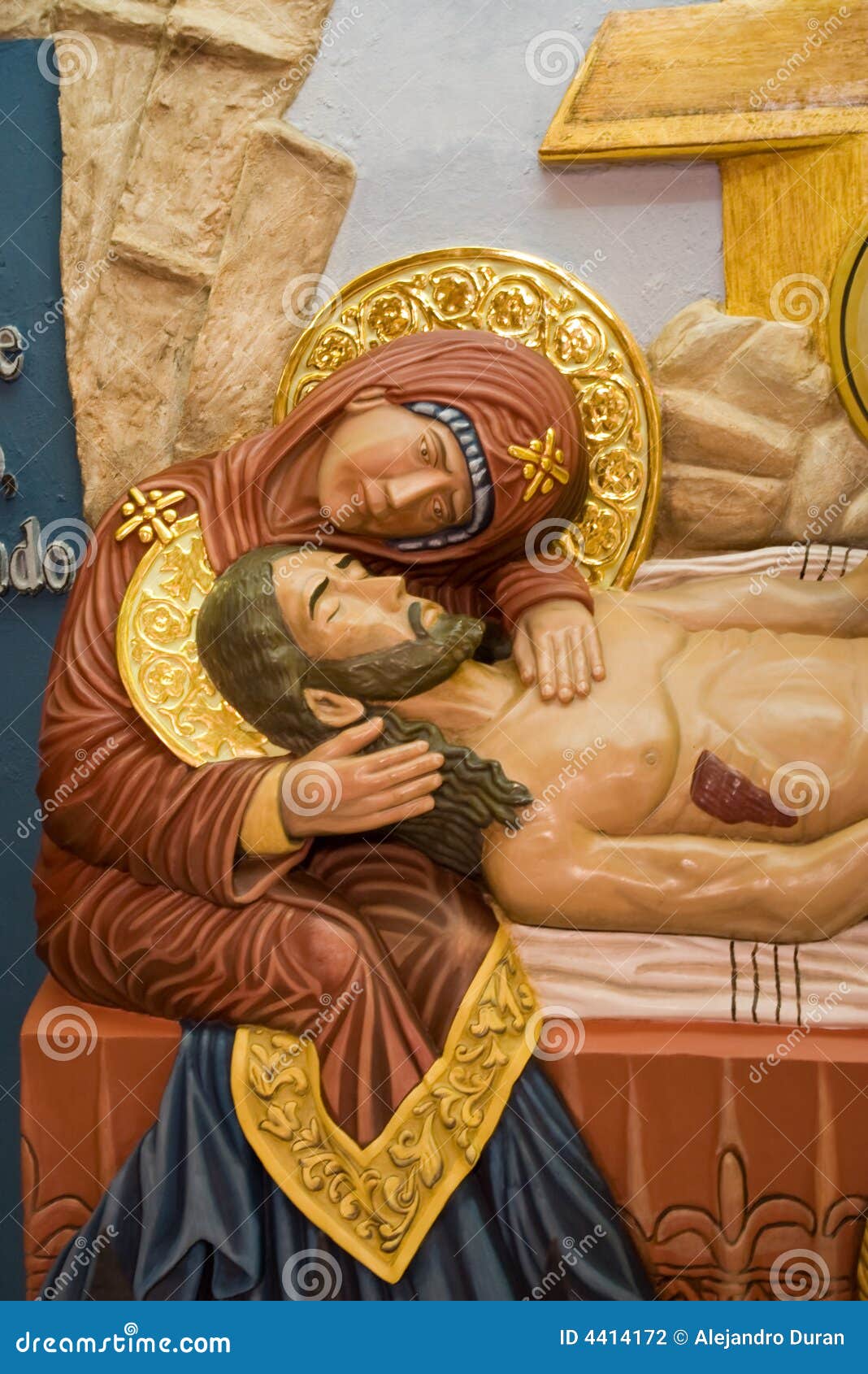 Jesus and maria stock photo. Image of catholic, icon, antique - 4414172