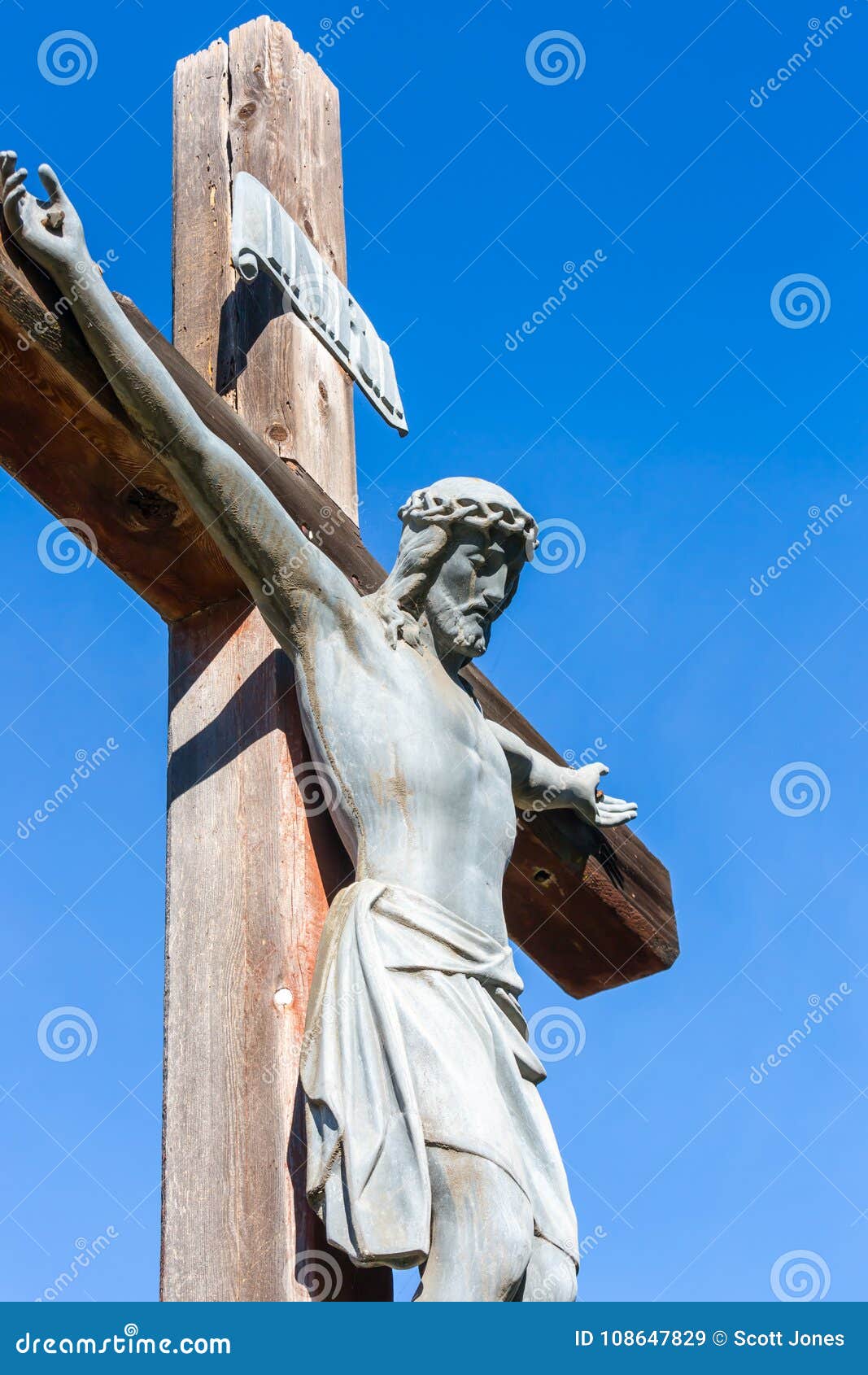 Jesus na cruz imagem de stock. Imagem de santa, outros - 108647829