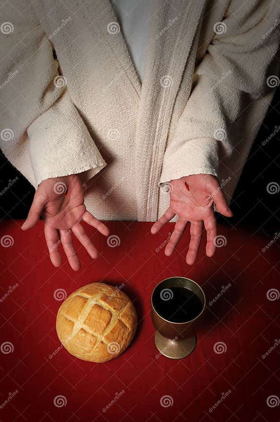 Jesus Offering Communion stock photo. Image of message - 4297844