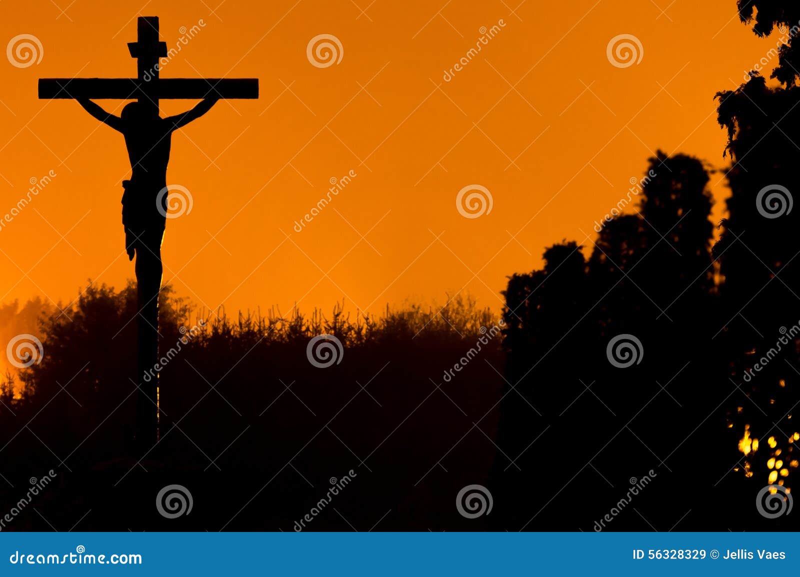 Jesus Orange Sky stock image. Image of christ, healing - 56328329