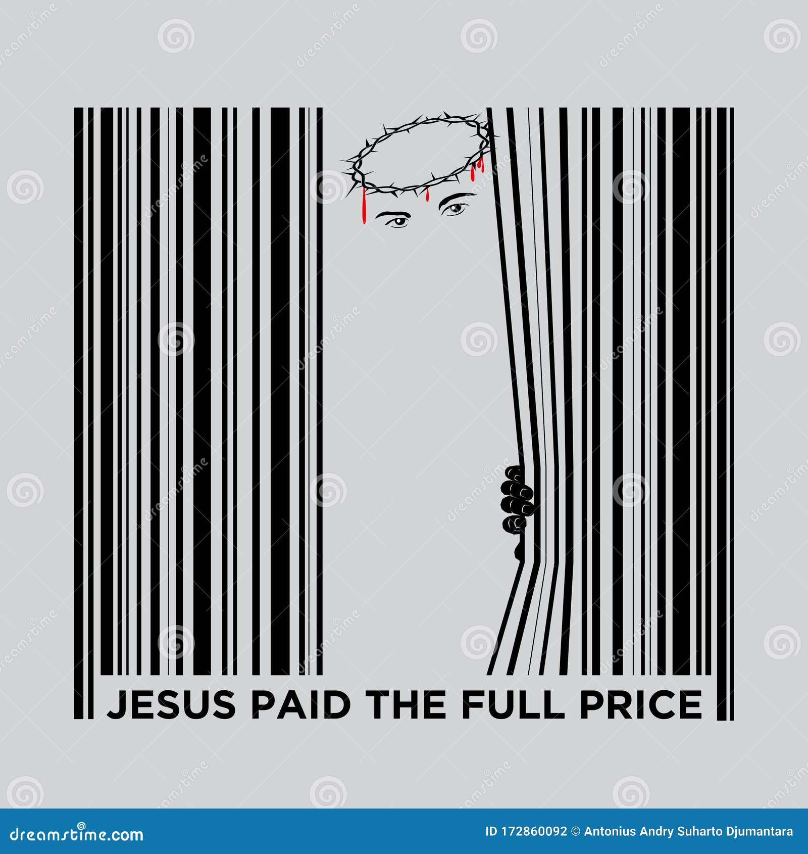 Jesus Paid the Full Price stock vector. Illustration of nail - 172860092