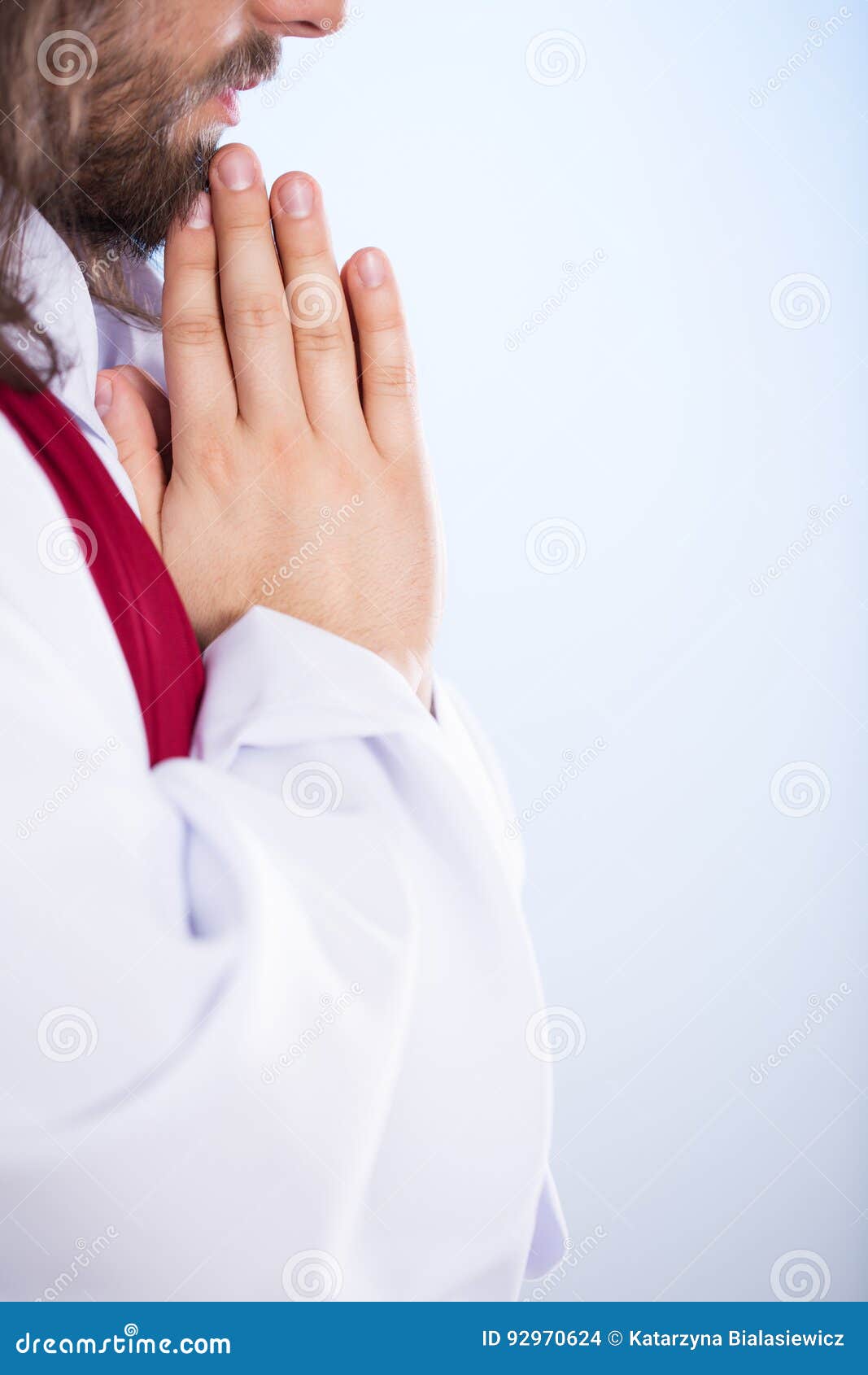 Jesus praying out loud stock photo. Image of believe - 92970624