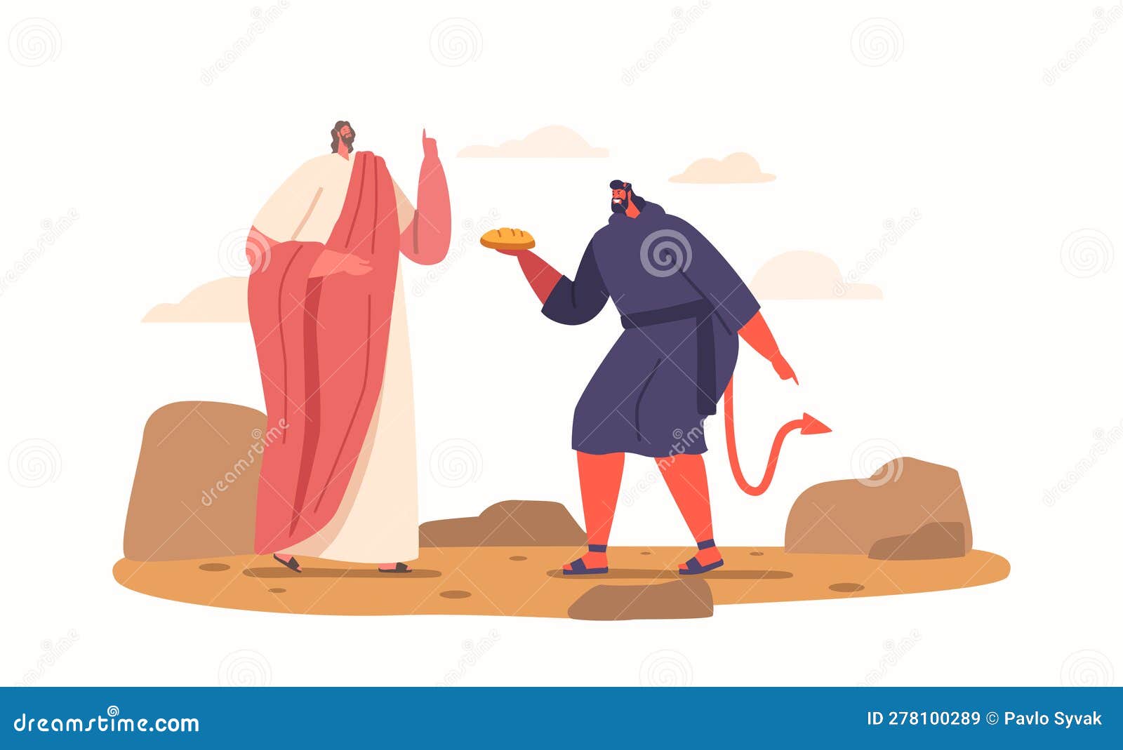 Character. Jesus Resisted Satan S Offer of Bread during His Temptation ...