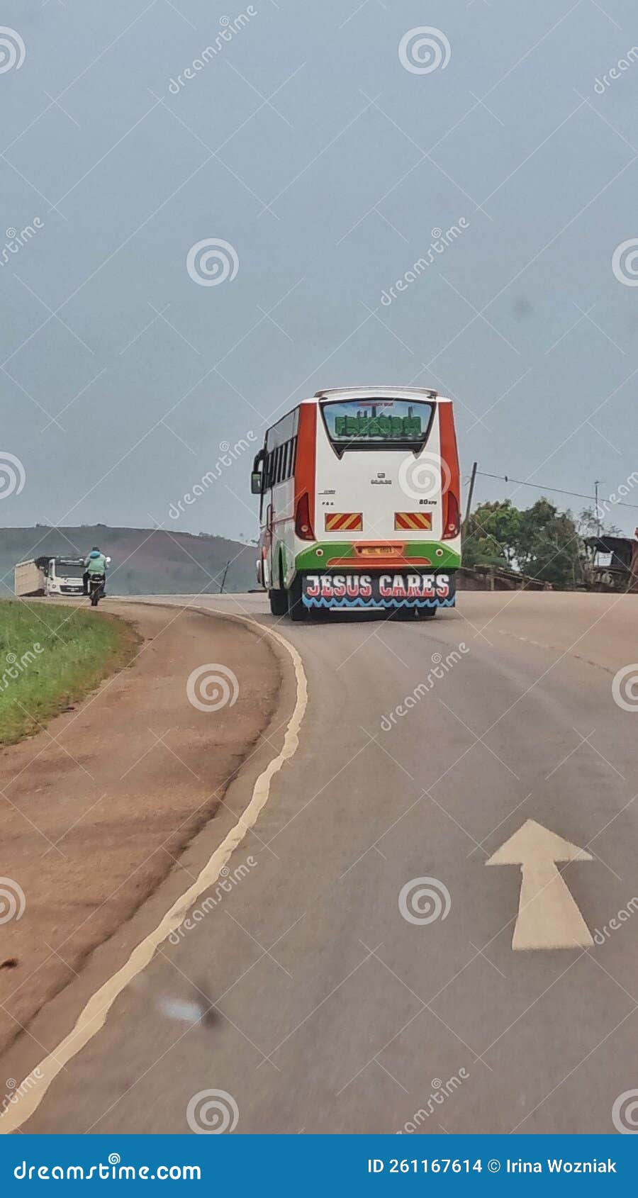 Jesus Saves Bus Uganda editorial stock image. Image of arrow - 261167614