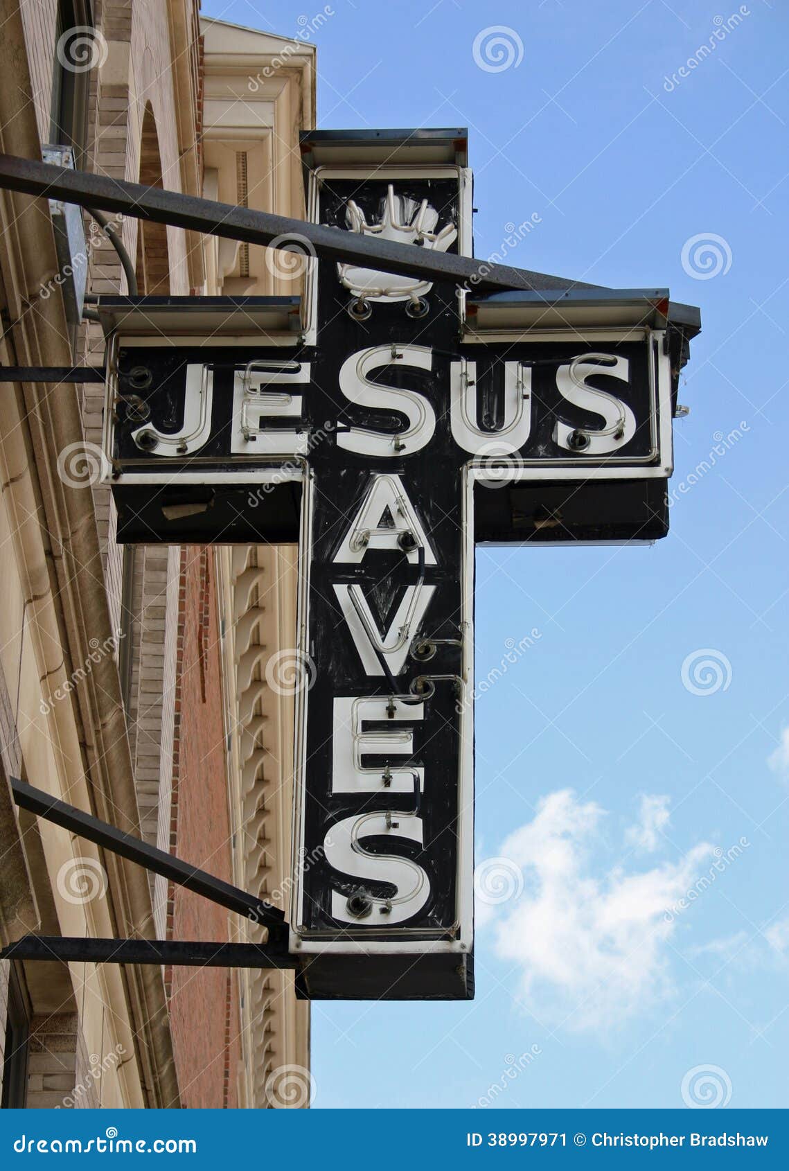 Jesus Sign stock afbeelding. Image of spaart, kruis, hoop - 38997971