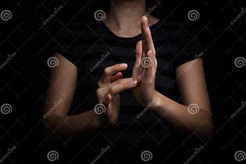 Jesus Sign Language for the Deaf Stock Photo - Image of faith, church ...