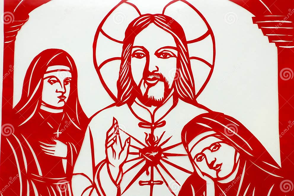 Jesus with sisters stock image. Image of arts, church - 8506871