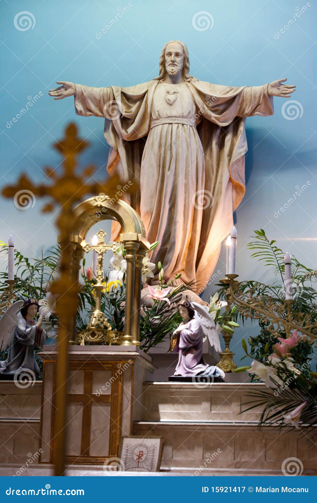 Jesus statue stock image. Image of jesus, statue, mark - 15921417