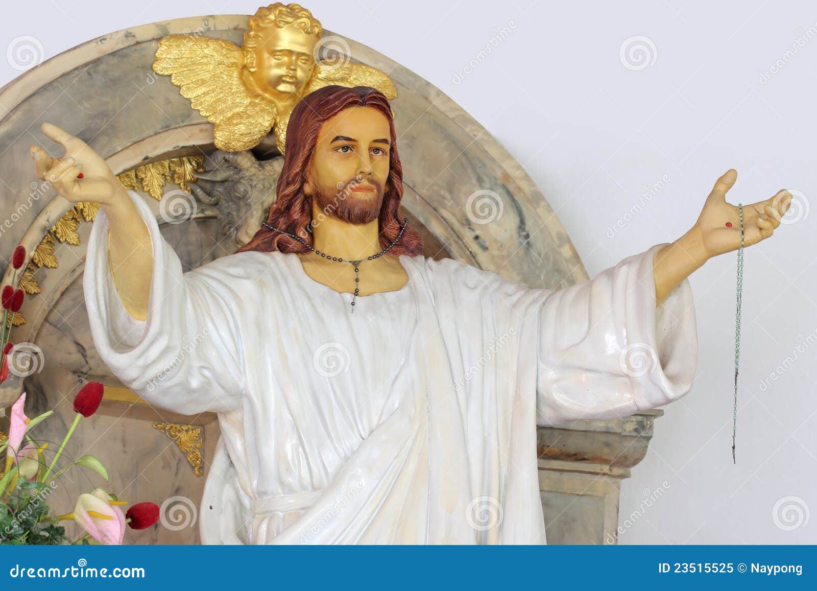 Jesus Statue Resurrection And The Life Royalty-Free Stock Photo ...