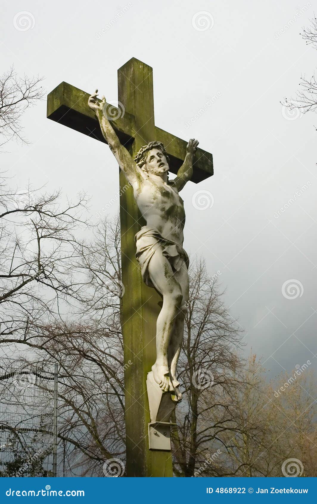 Jesus Statue Resurrection And The Life Royalty-Free Stock Photo ...