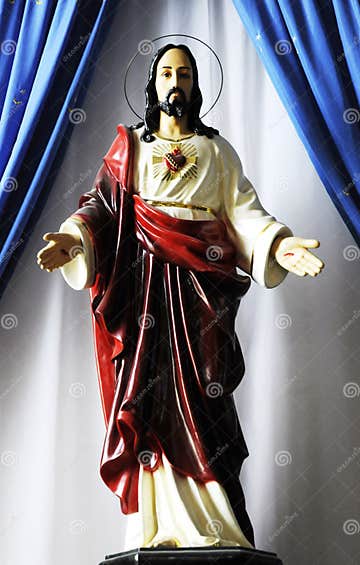 Jesus statue stock image. Image of saint, artwork, classical - 7069097