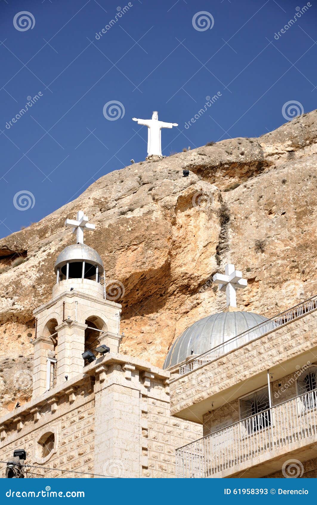 Jesus Statue at Maaloula stock image. Image of stone - 61958393