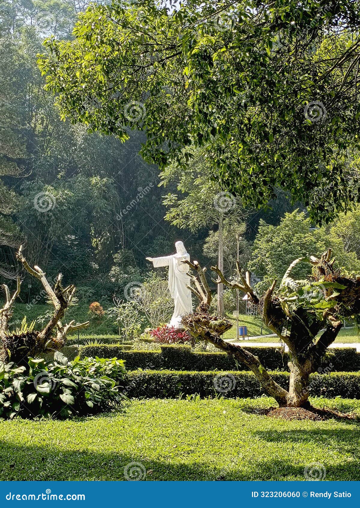 Jesus Statue at a Monastery Stock Photo - Image of outdoor, cozy: 323206060