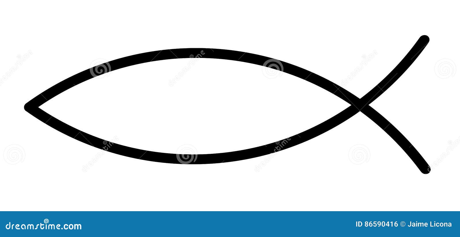 Jesus-Symbol - Christ-Fisch Stock Abbildung - Illustration von ...