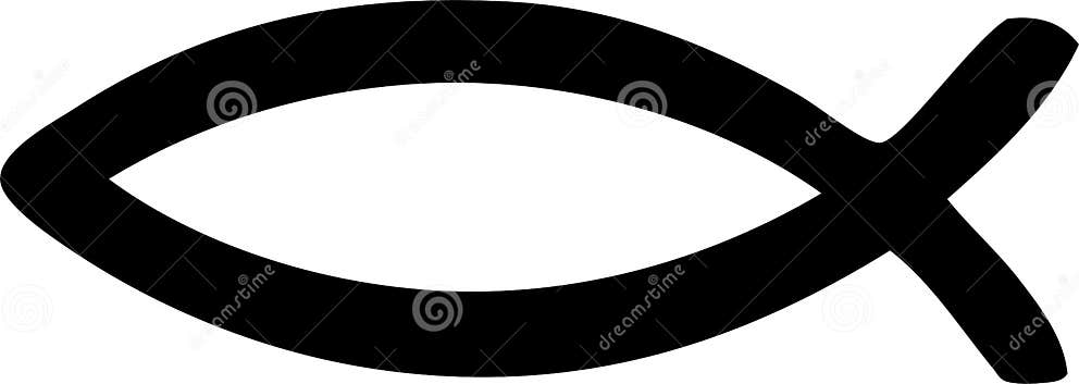 Jesus Symbol - Christ Fish stock illustration. Illustration of symbol ...