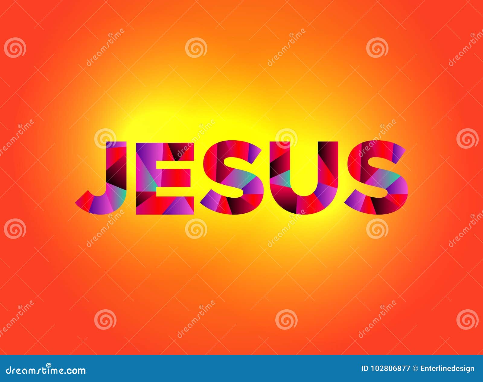 Jesus Theme Word Art Illustration Ilustração do Vetor - Ilustração de ...
