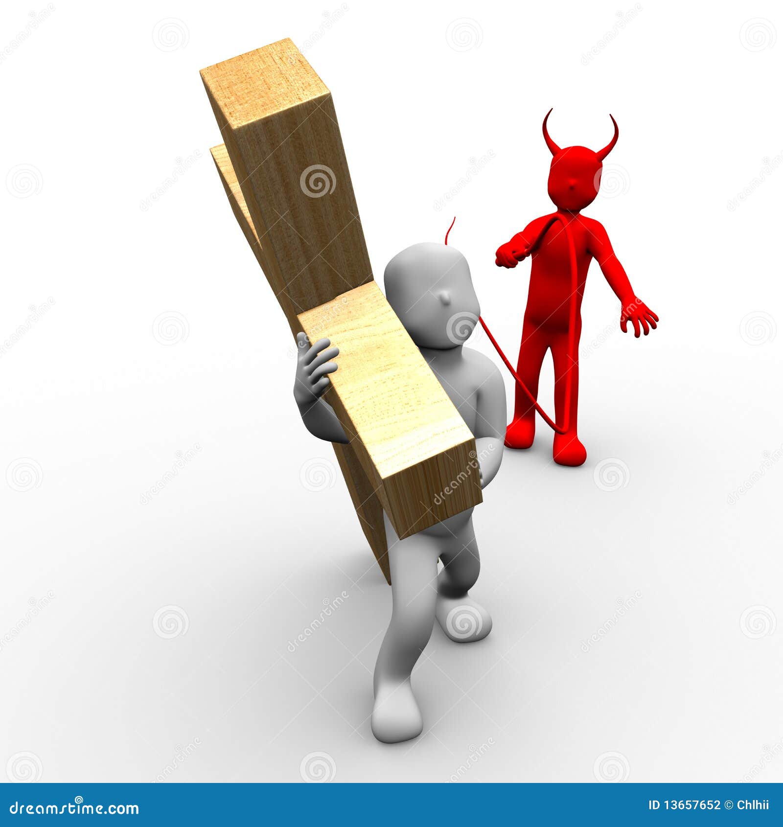 Jesus And Devil. Christ And Satan. Son Of God And Demon Lucifer ...