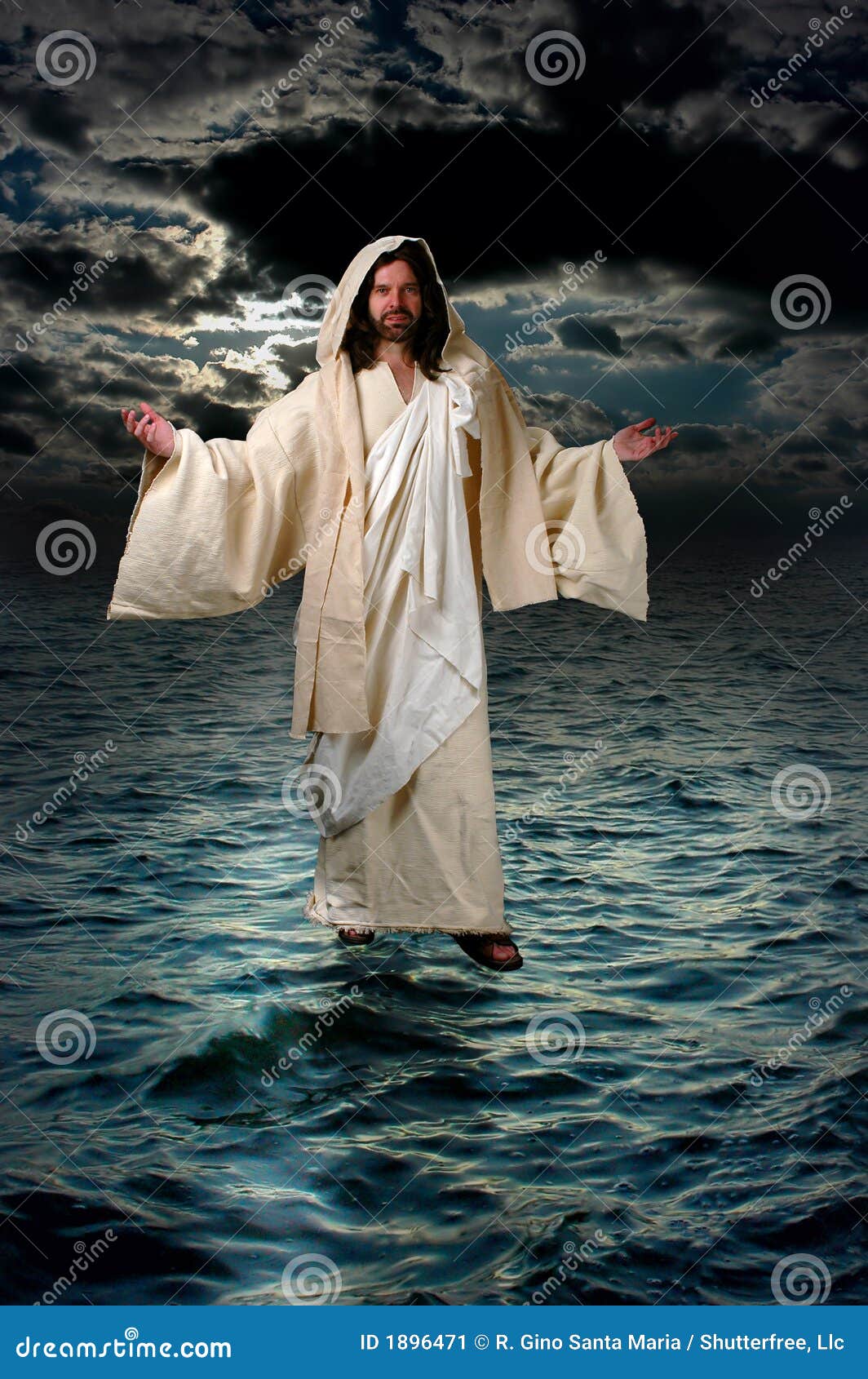 Jesus Walking on the water stock image. Image of portrait - 1896471 Jesus Walking on the water stock image. Image of portrait - 1896471