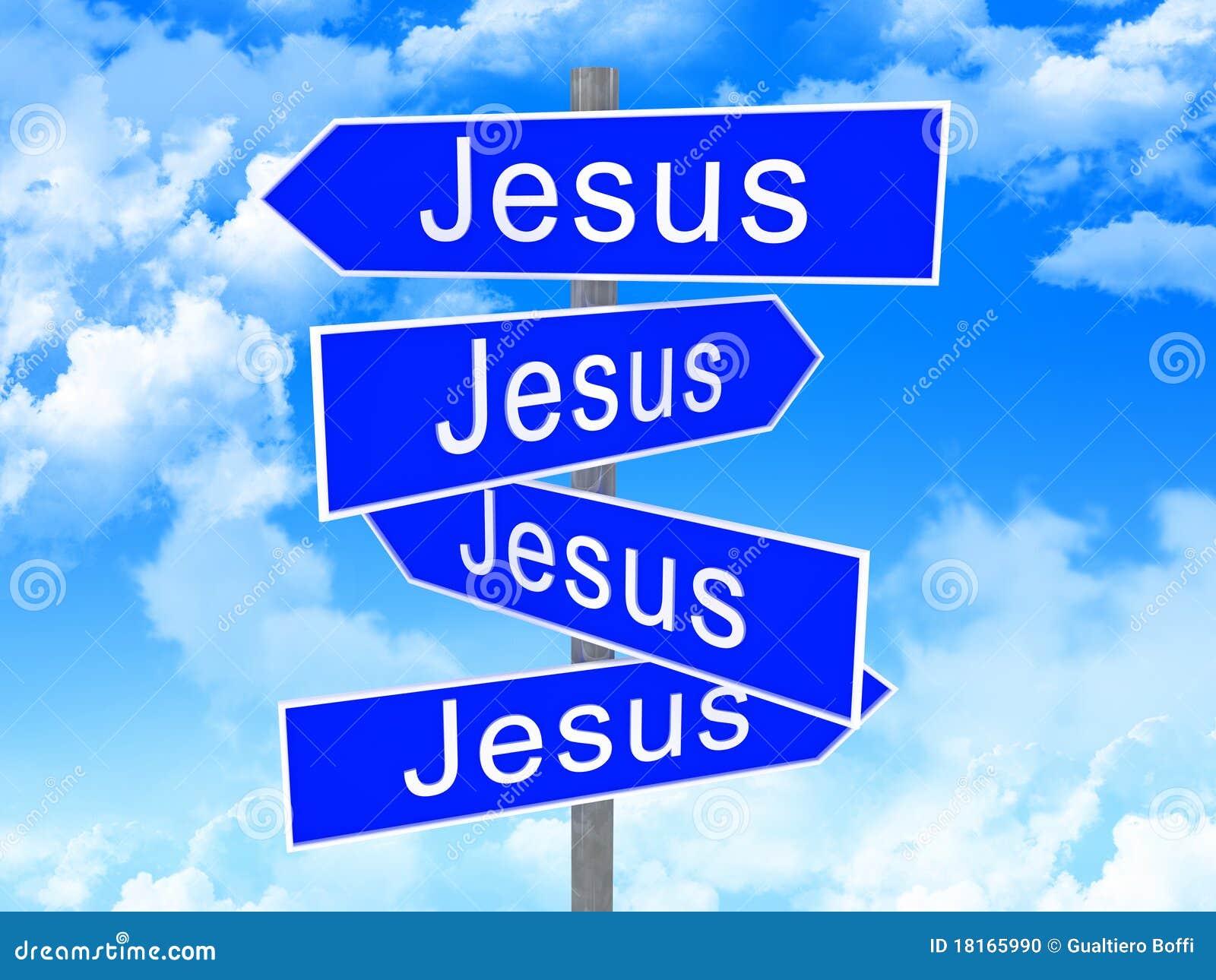 Jesus way stock illustration. Illustration of jesus, cloud - 18165990