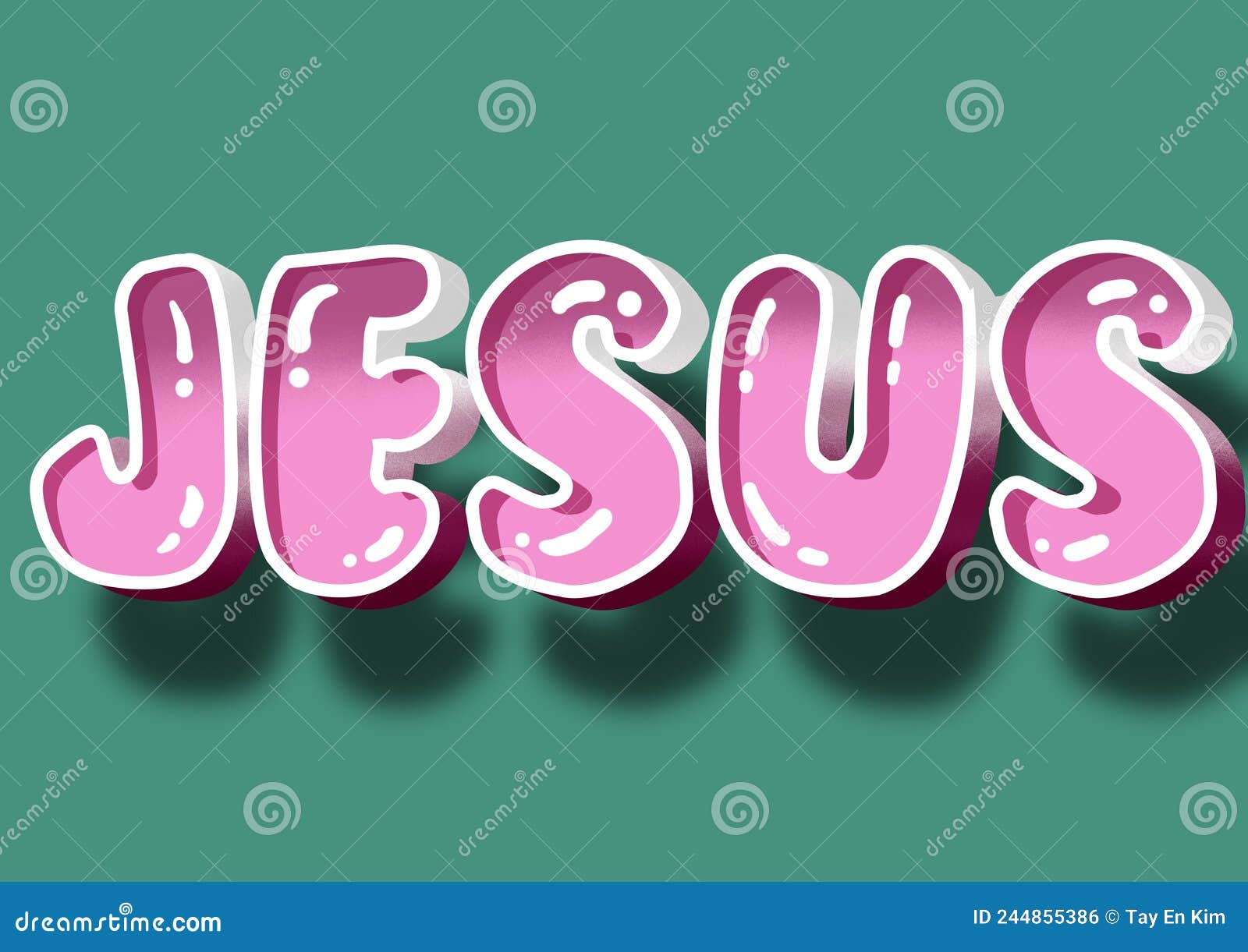 Jesus Word Code In The English Gematria Royalty-Free Illustration ...