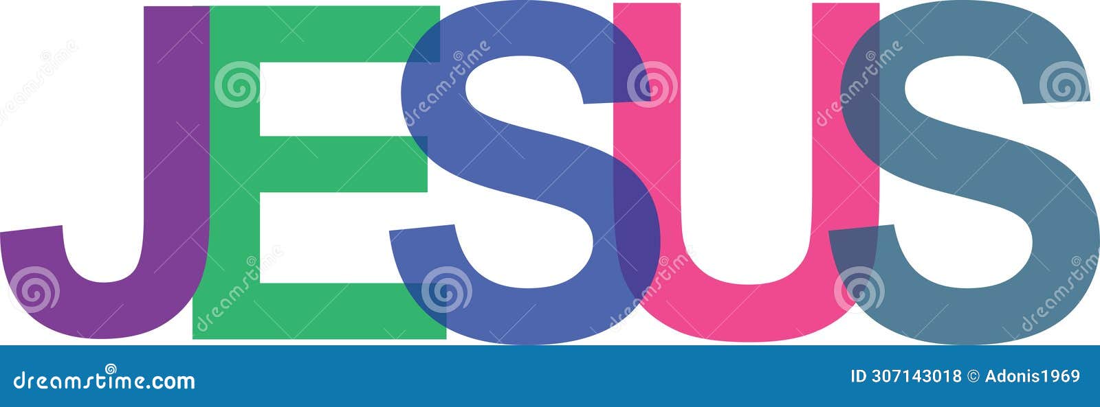 Jesus Word On White Stock Photo | CartoonDealer.com #307143018