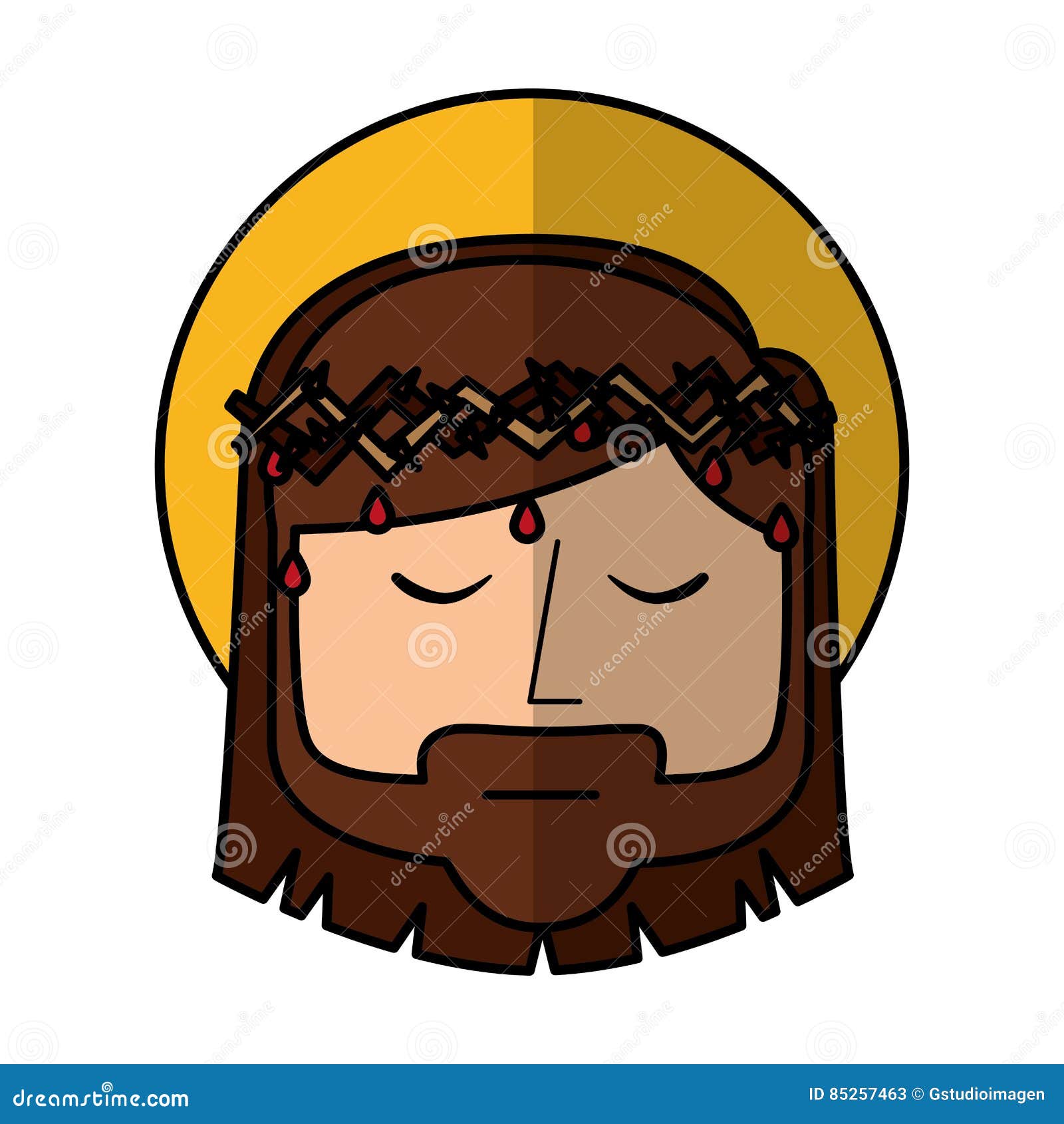 Jesuschrist Avatar Character Icon Stock Illustration - Illustration of ...